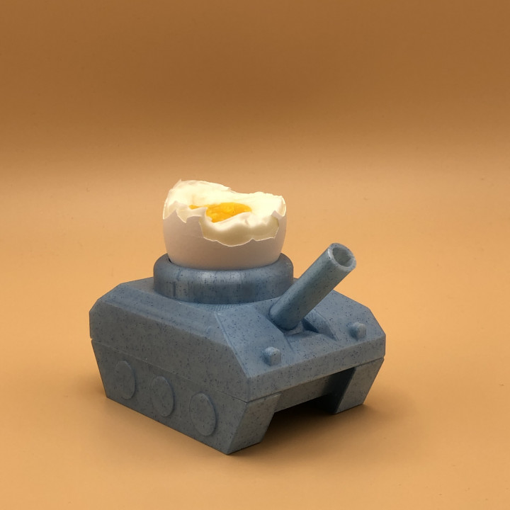 3D Printable Egg-Tank "eat this, b*tch" by POOR CACTUS - 3D DESIGN