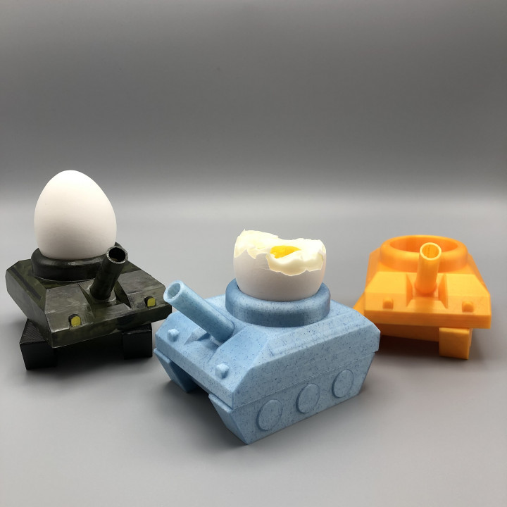3D Printable Egg-Tank "eat this, b*tch" by POOR CACTUS - 3D DESIGN
