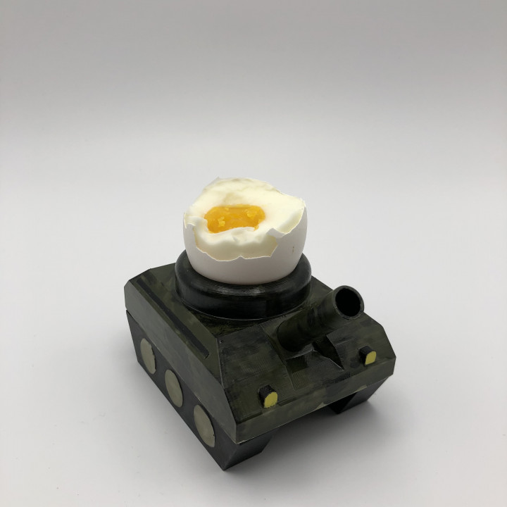 3D Printable Egg-Tank "eat this, b*tch" by POOR CACTUS - 3D DESIGN