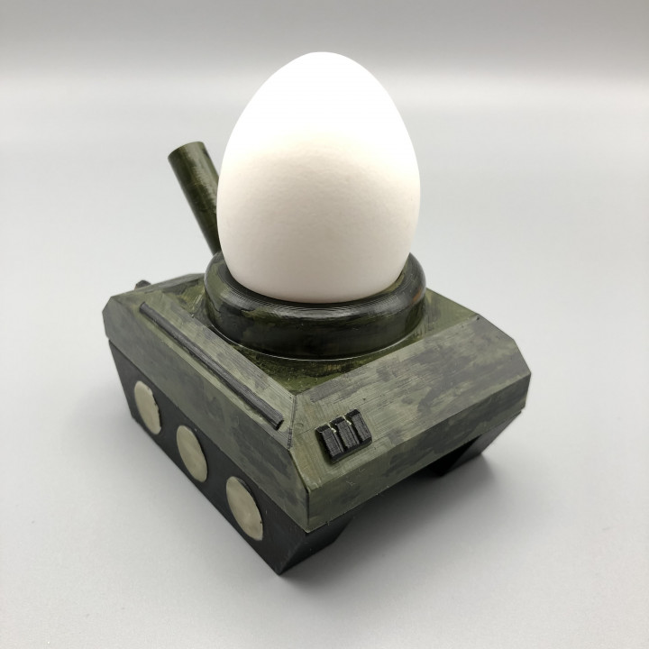 3D Printable Egg-Tank "eat this, b*tch" by POOR CACTUS - 3D DESIGN