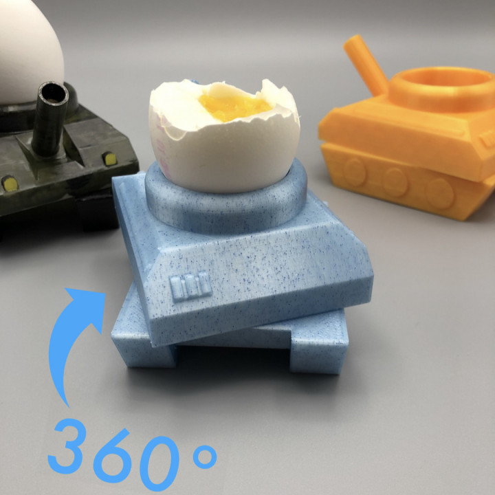 3D Printable Egg-Tank "eat this, b*tch" by POOR CACTUS - 3D DESIGN