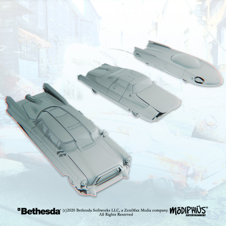 3D Printable Car Pack - Terrain Expansion - Fallout Wasteland Warfare ...