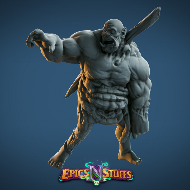 3D Printable Undead Orc 01 Miniature - pre-supported by Epics N Stuffs