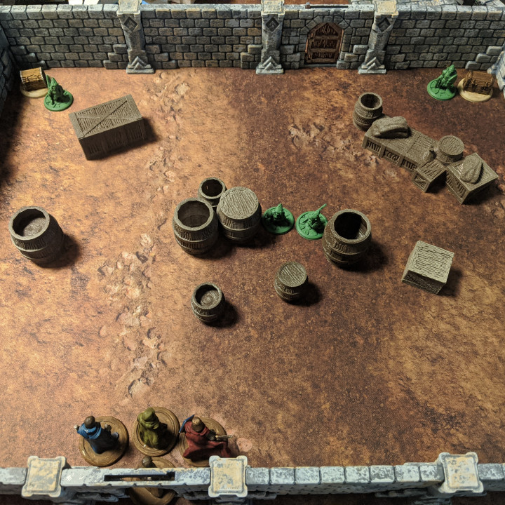 3D Printable Understone Dungeon Walls set by brander roullett