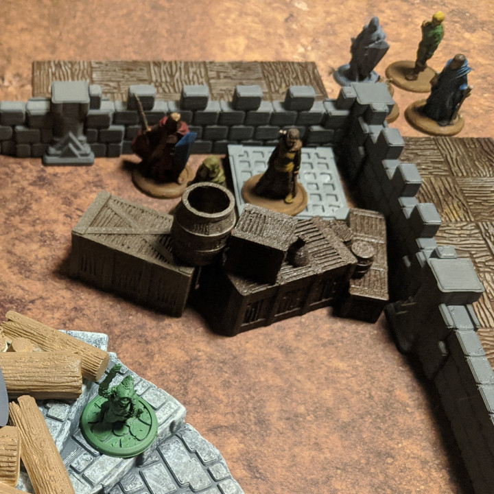 3D Printable Understone Dungeon Walls set by brander roullett