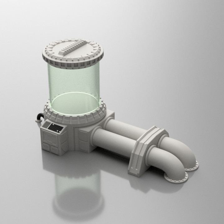 3D Printable Modular Pipe System - Lab Container by Fr3D @ The3DPrinting