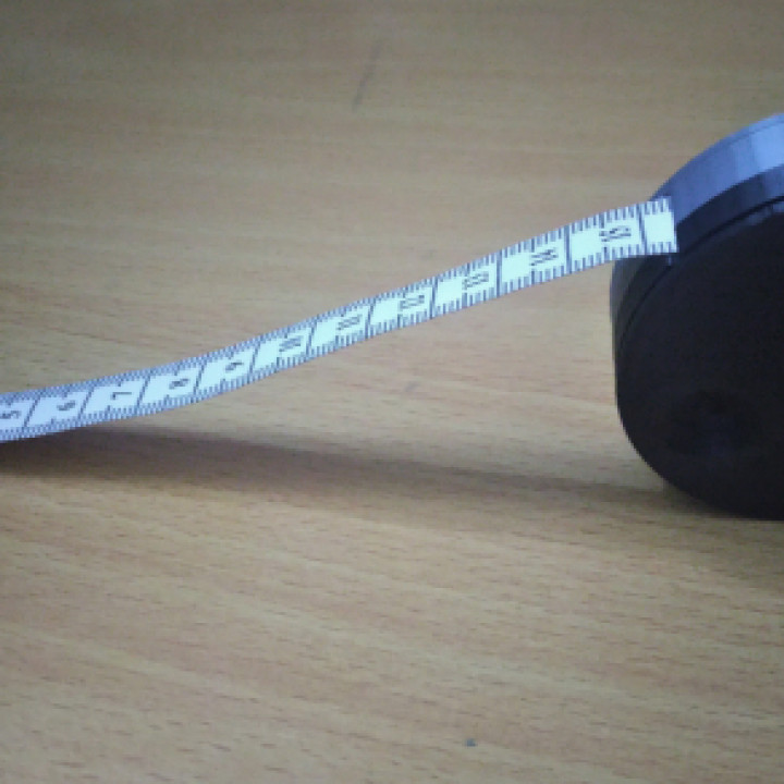 3D Printable Measuring Tape Box by Vikram Rajashekar