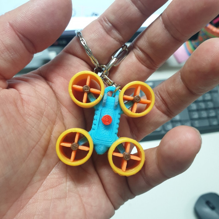 3D Printable drone_key_ring by HyungKwon Kim