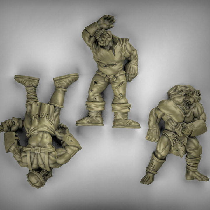 3D Printable Dead orcs (Pre Supported) by Duncan Shadow