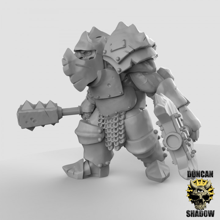 3D Printable Armored Orcs by Duncan Shadow