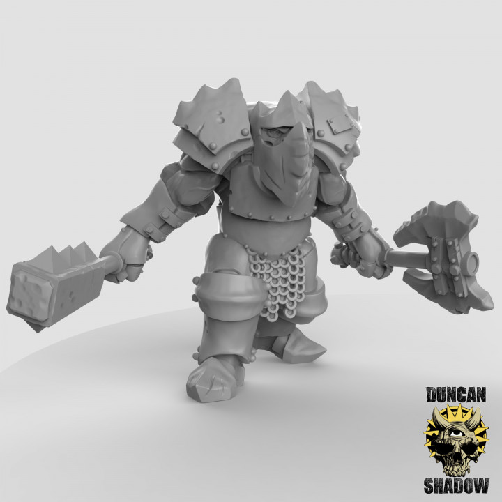 3D Printable Armored Orcs by Duncan Shadow