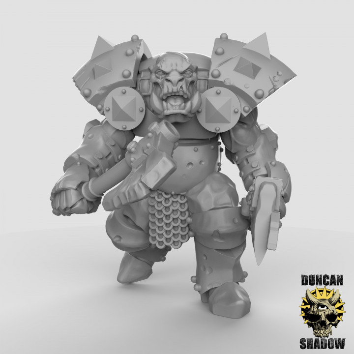 3D Printable Armored Orcs by Duncan Shadow