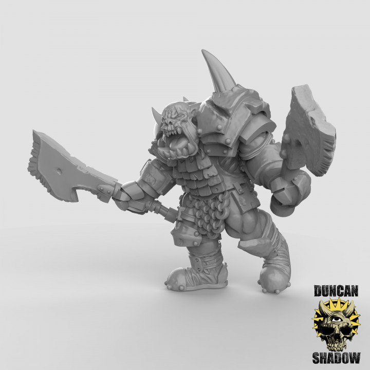 3D Printable Orc Boss (Pre Supported) by Duncan Shadow