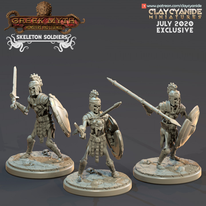 3D Printable Greek Mythology Part 2 by Clay Cyanide Miniatures