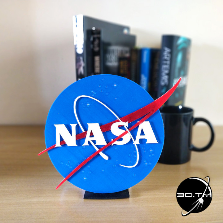 3D Printable NASA "Meatball" Insignia by 3d.tm by tmatosc