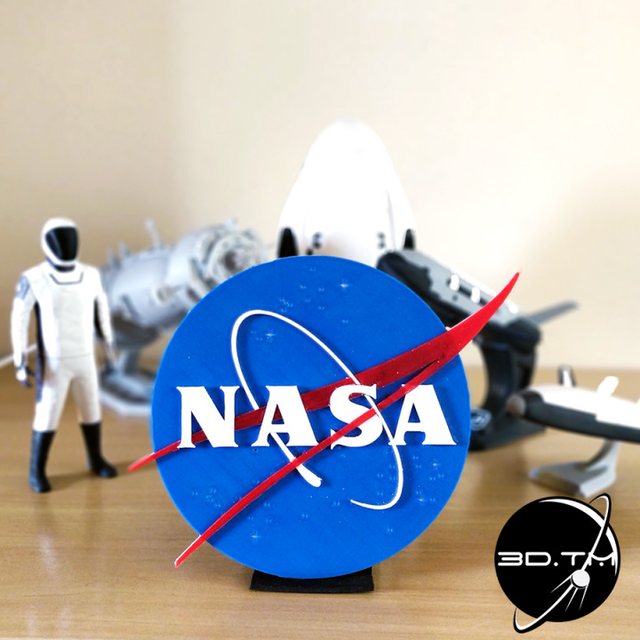 3D Printable NASA "Meatball" Insignia by 3d.tm by tmatosc