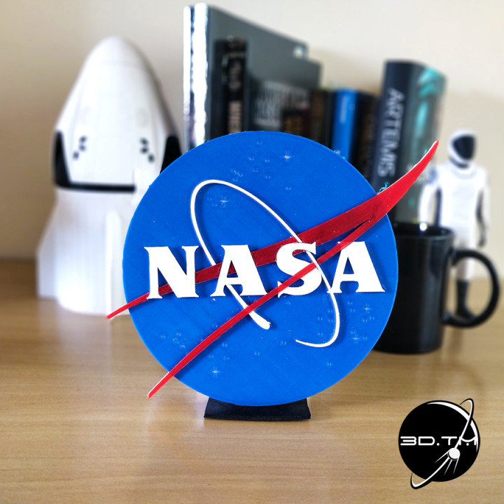 3D Printable NASA "Meatball" Insignia by 3d.tm by tmatosc