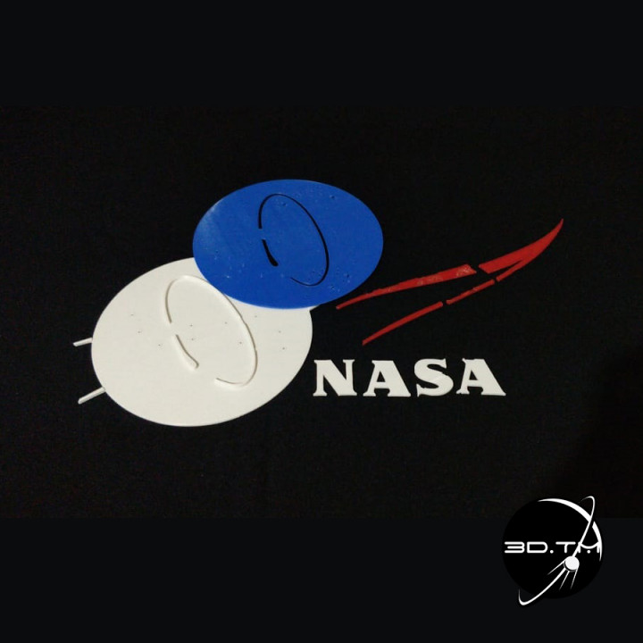 3D Printable NASA "Meatball" Insignia by 3d.tm by tmatosc