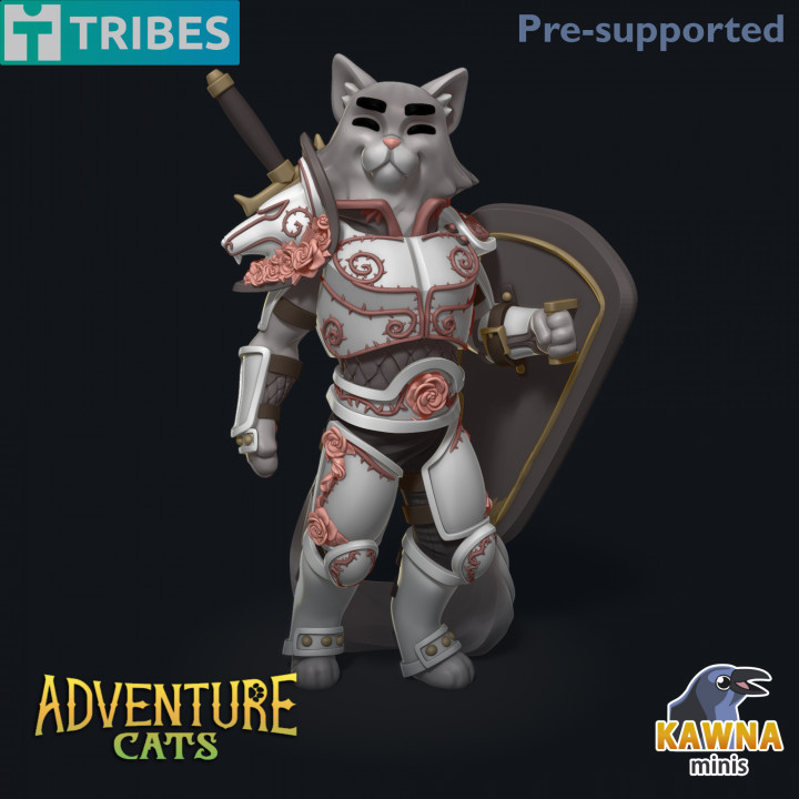 3D Printable Adventure Cats: Series 1 by Kawna Minis
