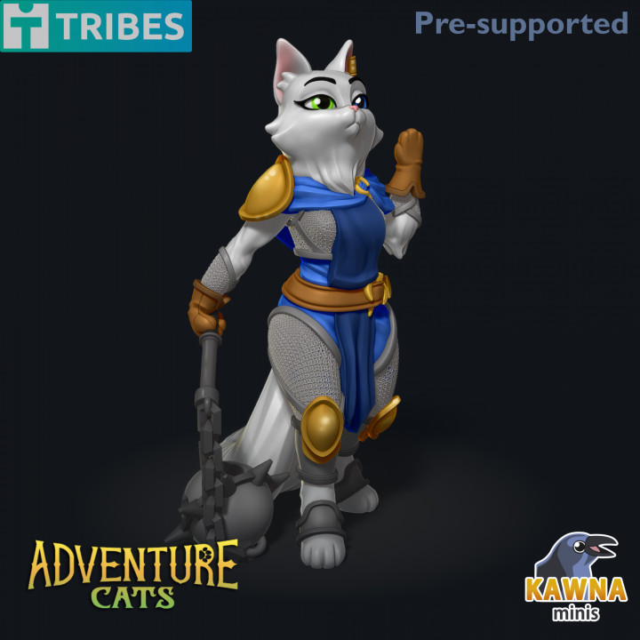 3D Printable Adventure Cats: Series 1 by Kawna Minis