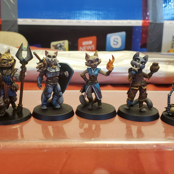 3D Print of Adventure Cats: Series 1 by Glitchinthesystem