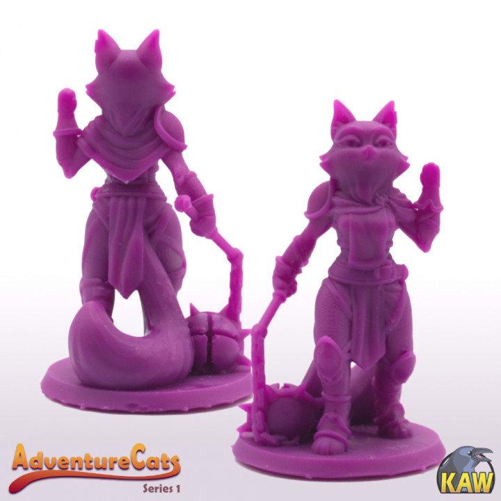 3D Printable Adventure Cats: Series 1 by Kawna Minis