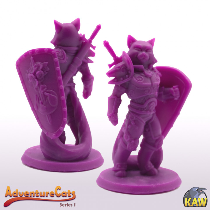 3D Printable Adventure Cats: Series 1 by Kawna Minis
