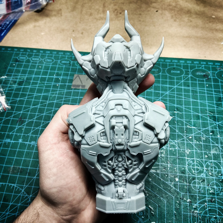 3D Printable WX Mech - robotic bust by Creepytables