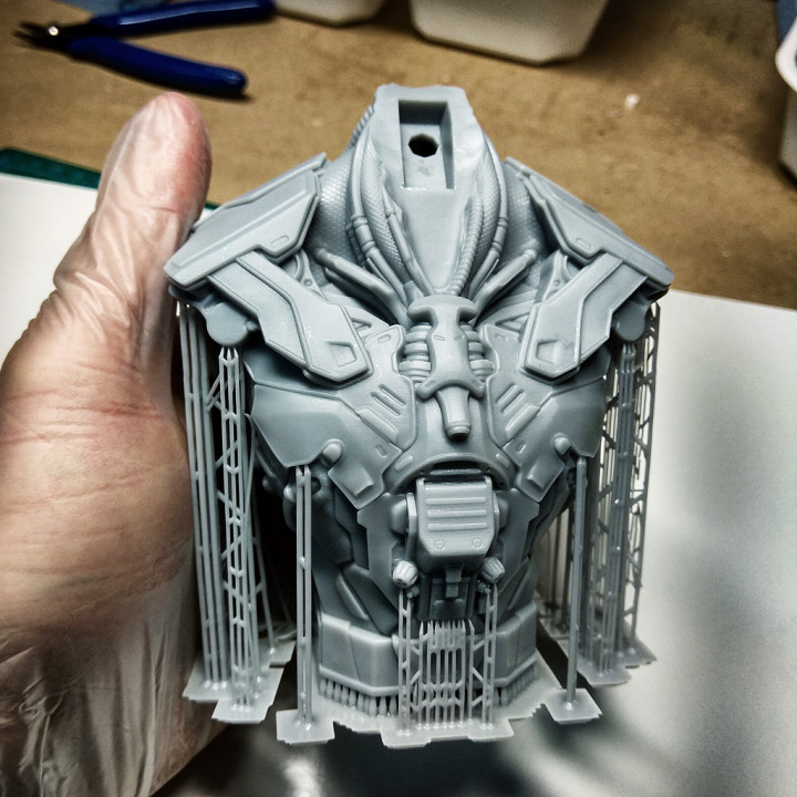3D Printable WX Mech - robotic bust by Creepytables
