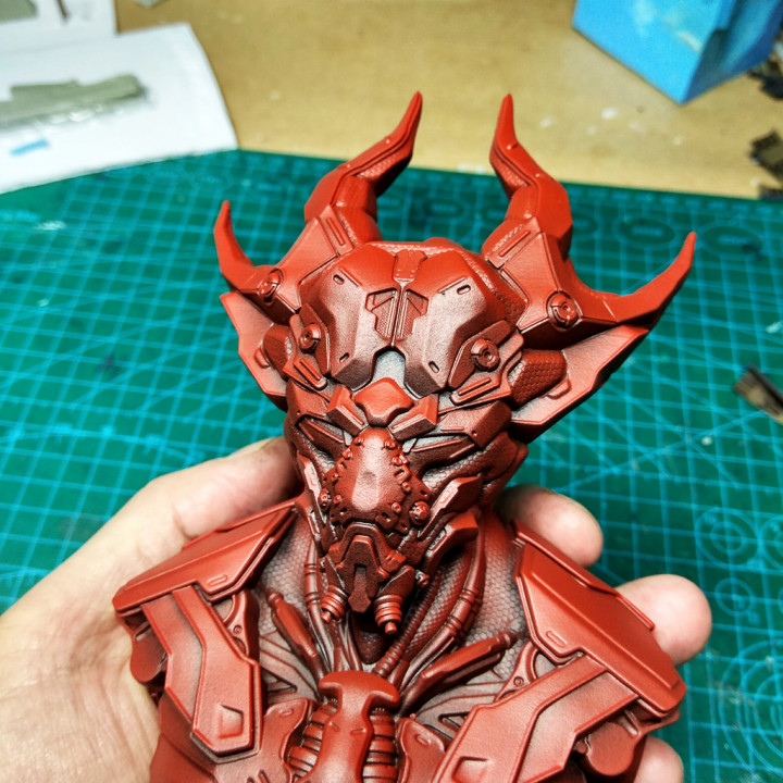 3D Printable WX Mech - robotic bust by Creepytables