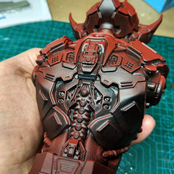 3D Printable WX Mech - robotic bust by Creepytables