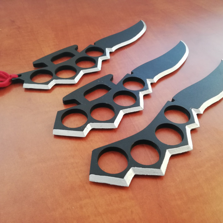 3D Printable Asuma Chakra Blades by Laci Legath