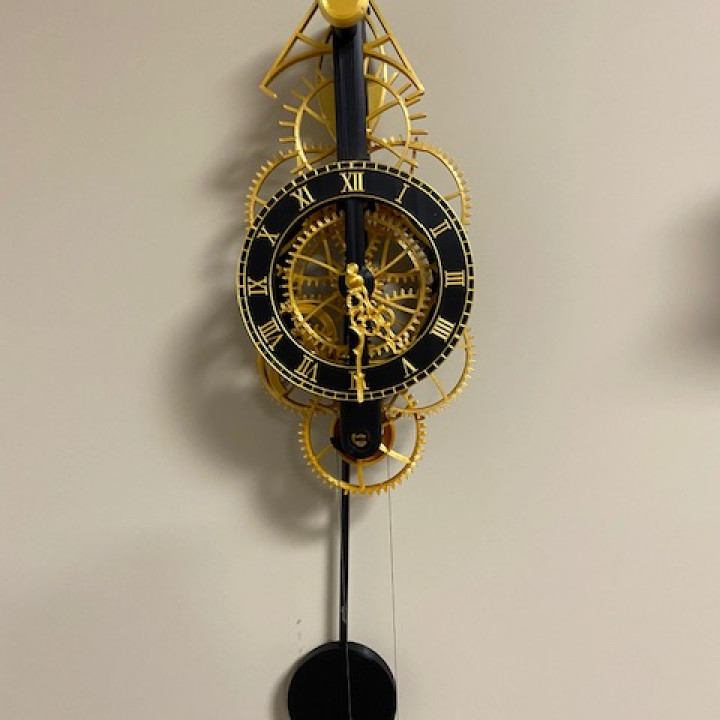 3D Print of Medium Pendulum Wall Clock by Walk