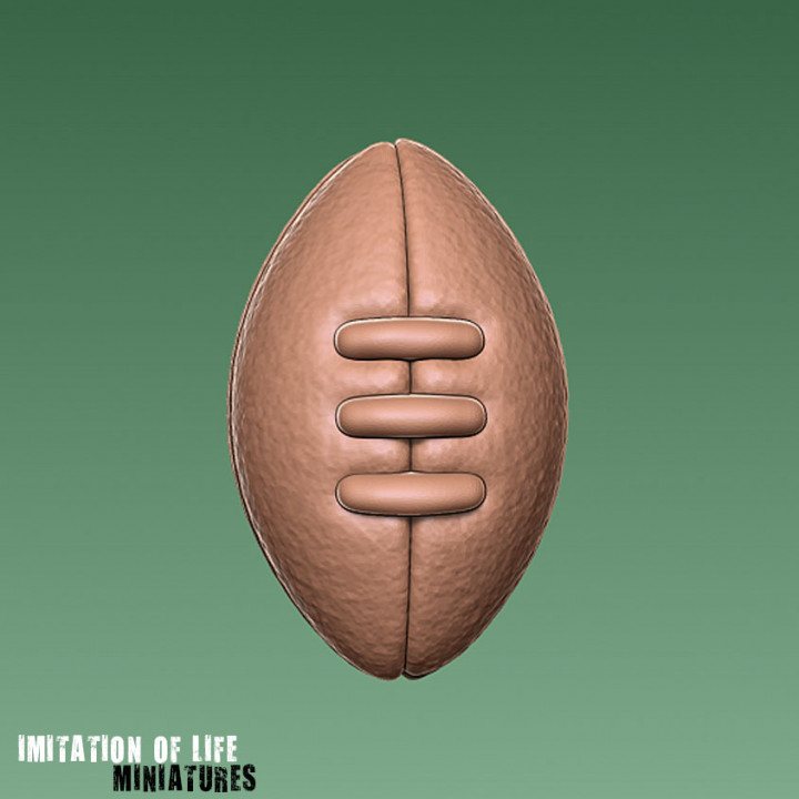 3D Printable Football by Imitation of Life Miniatures