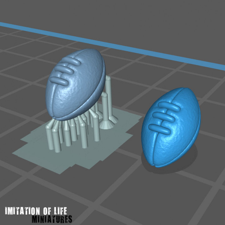 3D Printable Football by Imitation of Life Miniatures