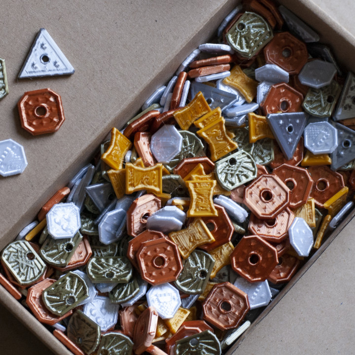 3D Print of RPG Coins - Set 1 by xfaraudo