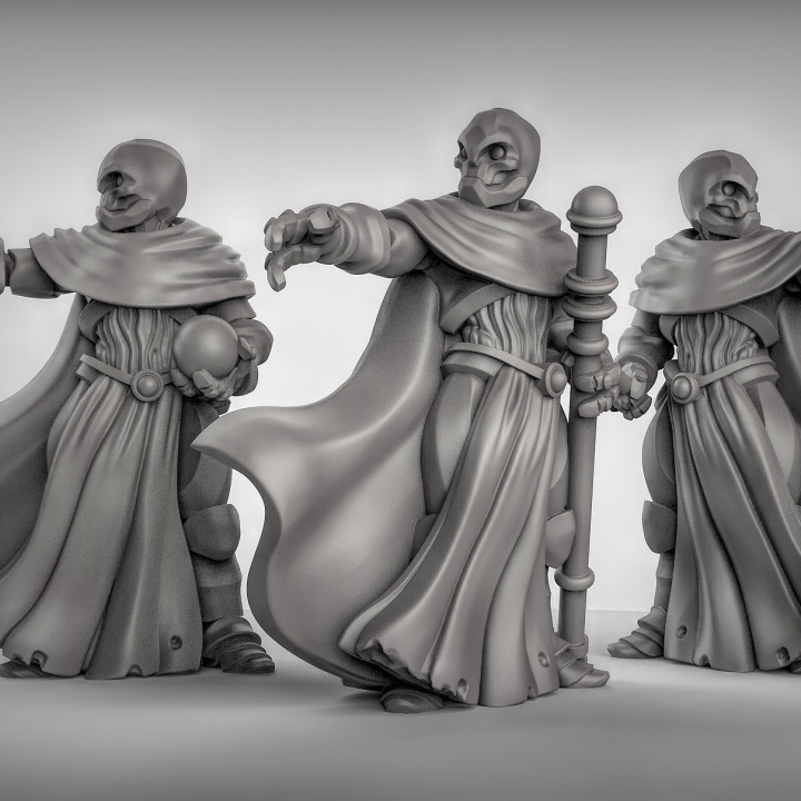 3D Printable Warforged Spell Casters 1 (multi weapon options) (Pre ...