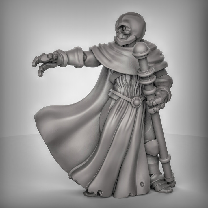 3D Printable Warforged Spell Casters 1 (multi weapon options) (Pre ...