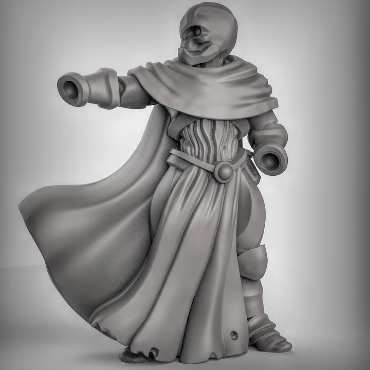 3D Printable Warforged Spell Casters 1 (multi weapon options) (Pre ...