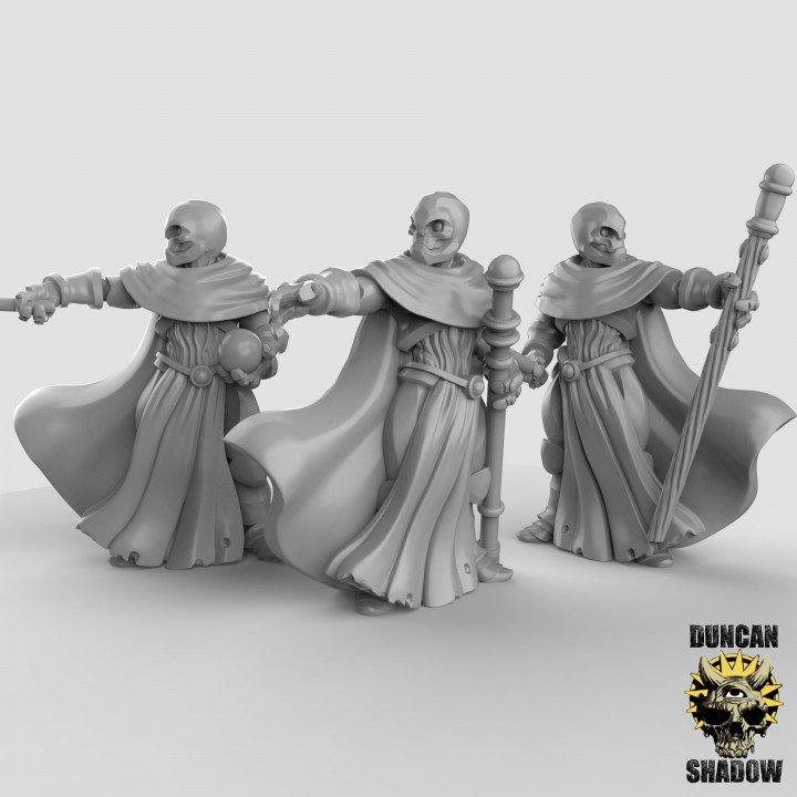3D Printable Warforged Spell Casters 1 (multi weapon options) (Pre ...