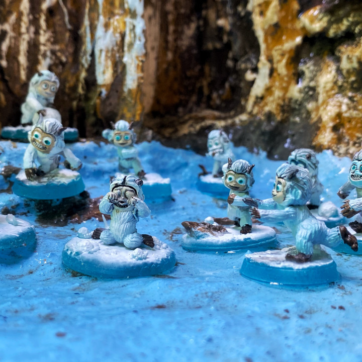 3D Printable BABY YETI ROLLING by PAPSIKELS MINIATURES