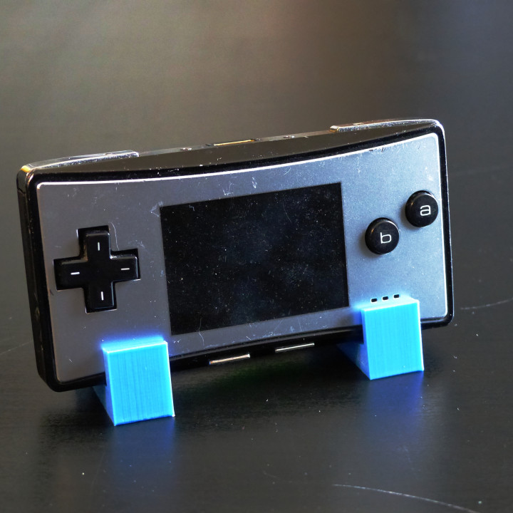 3D Printable Game Boy Micro Display Stand by Andre
