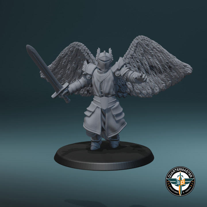3D Printable Fantasy Arch Angel Knights by Quartermaster3D