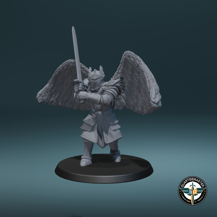 3D Printable Fantasy Arch Angel Knights by Quartermaster3D