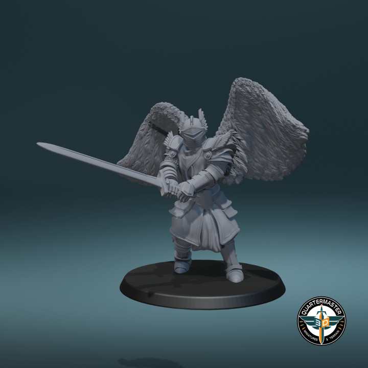 3D Printable Fantasy Arch Angel Knights by Quartermaster3D