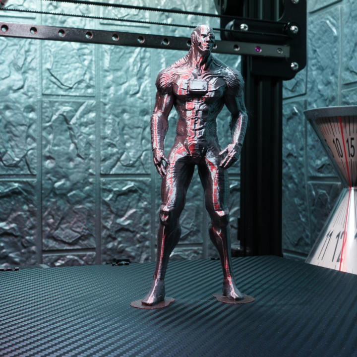 3D Printable Cyborg (DC/Justice League) Support Free by iczfirz