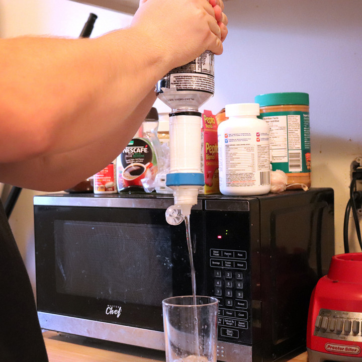 3D Printable Powerade Bottle Katadyn BeFree Filter Adapter by Mike S