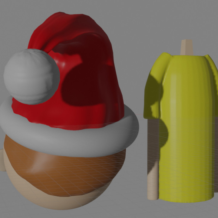 3D Printable Christmas Morty by elliott Gale