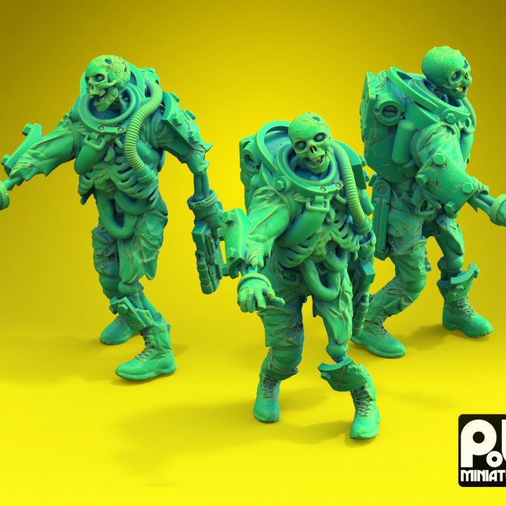 3D Printable SPACE ZOMBIE 03 by pascal blanche