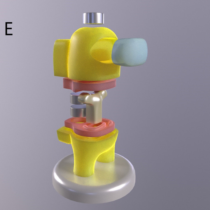 3D Printable Among Us Mini - Customizable Character with Mandalorian ...